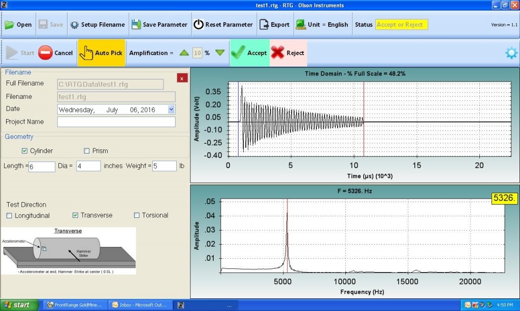 Resonance Test Gauge | RTG-1 | Lab Equipment | Olson Instruments